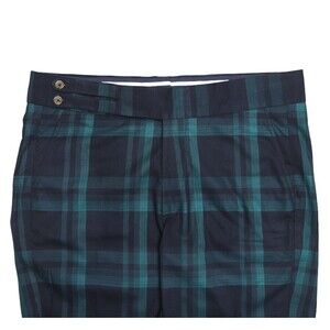 Chiragh Apparel | Pants | Mens Gurkha Pants Navy Blue Green Plaid Wool ...